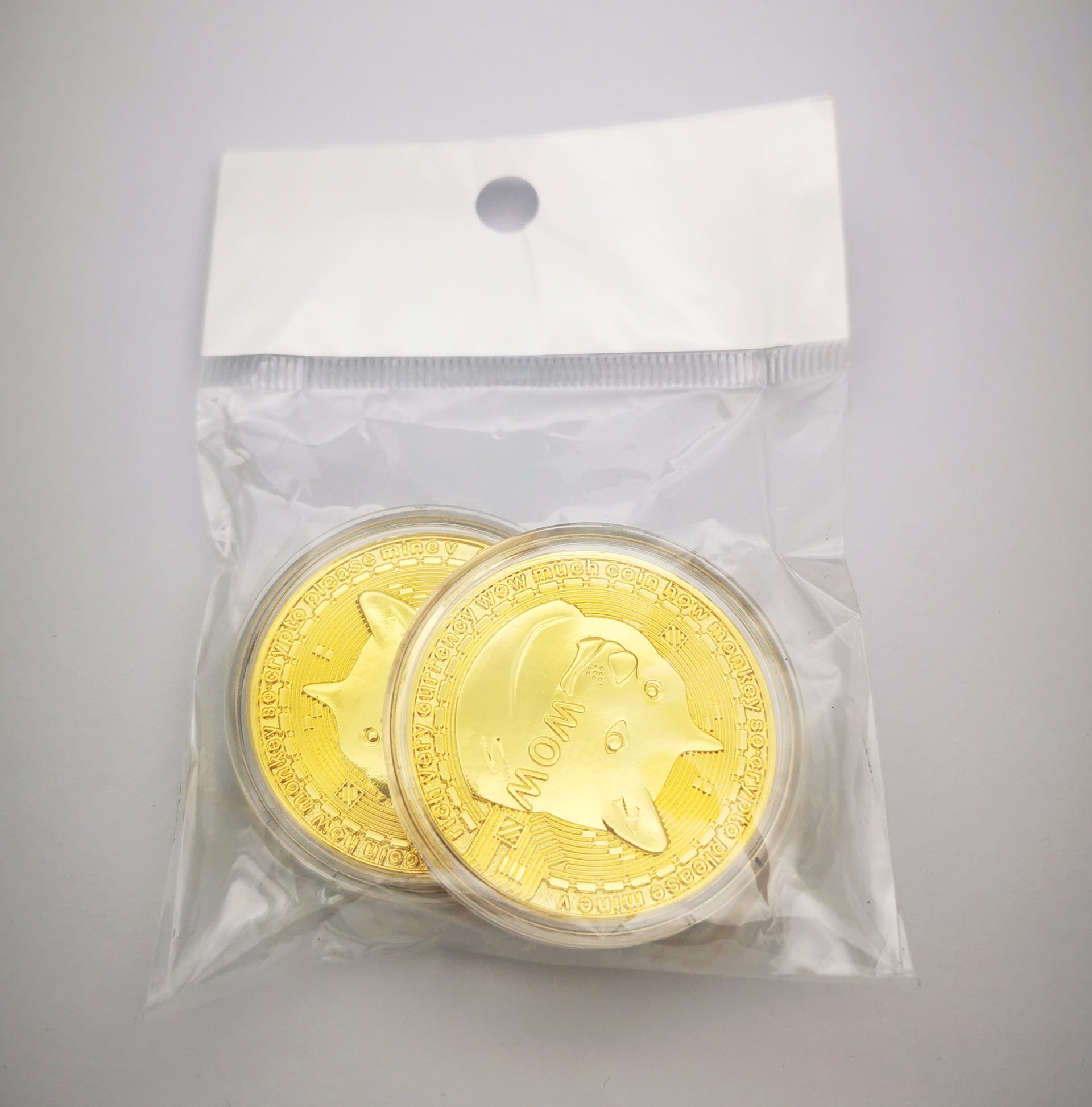 Physical Dogecoin Collectible Souvenir 2 Pack for Doge Coin – Badges ...
